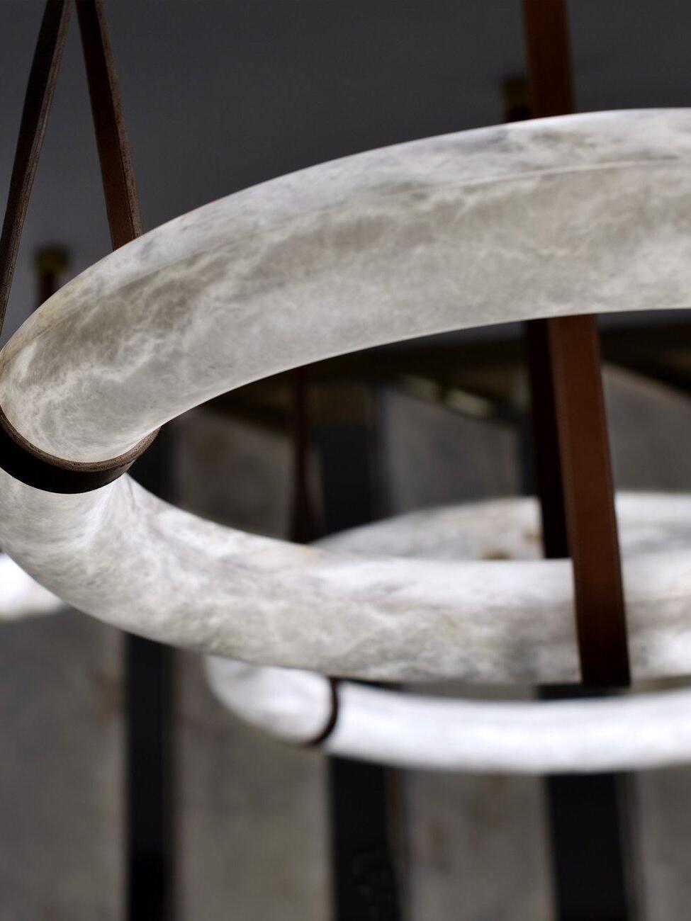 Alabaster Ring Pendant Light A