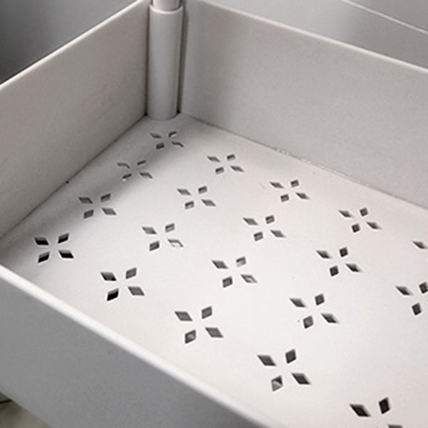 Modern Plastic Bookcase, Geometric Bookshelf with Caster Wheels for Any ...