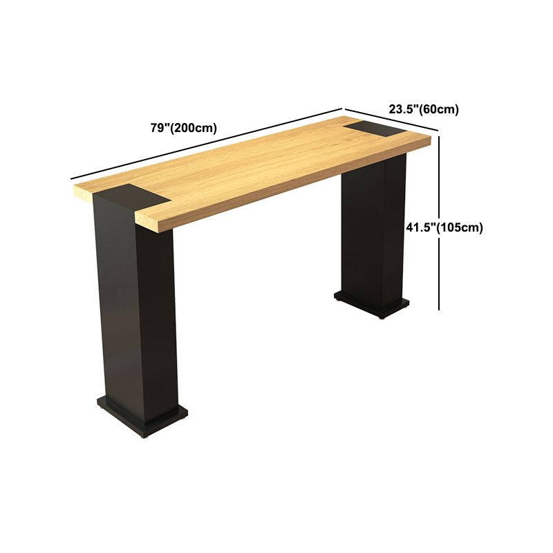 Modern 1/2/3/5 Pieces Bar Table Set Rectangle Pine Wood Counter Table ...