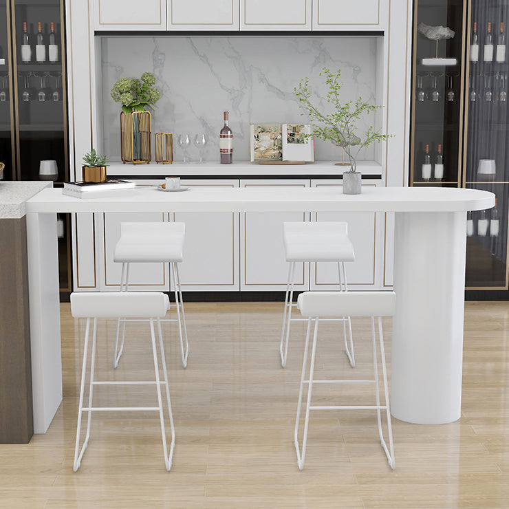 1/5 Pieces Geometric Bar Table Set Modern Wooden Home Table with Foot ...