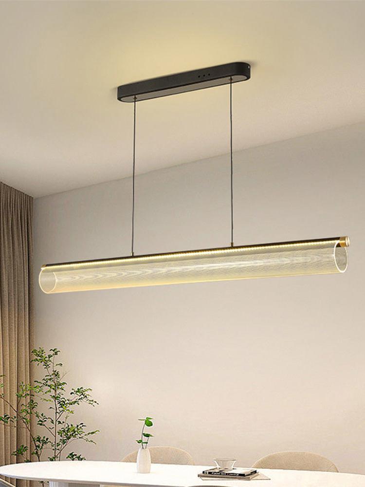 Bauhaus Frosted Clear Long LED Pendant Light