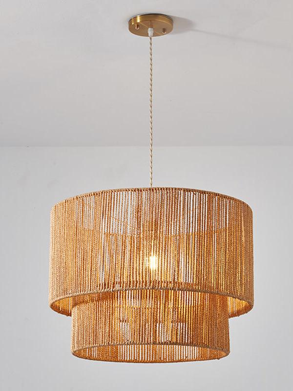 Modern Weave Rope Fixture Retro Pendant Light